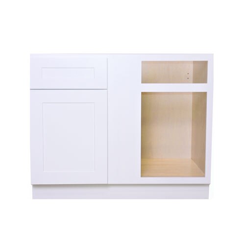 White Kitchen Base Blind Corner Cabinet | Vima Decor
